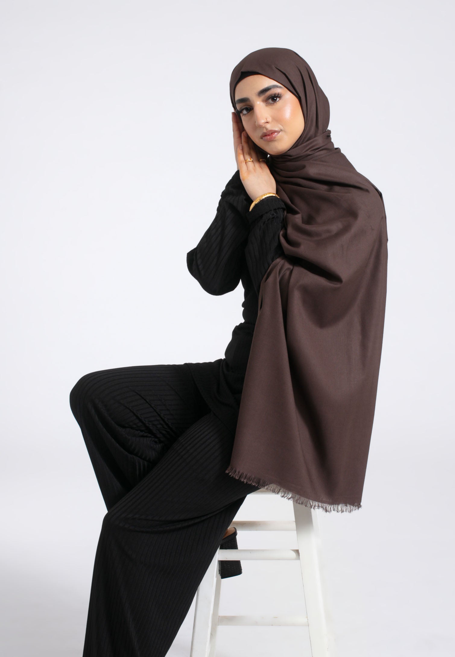 Brown Modal Hijab - 100% Organic Modal | Hayah Al-Muslimah | Free UK ...