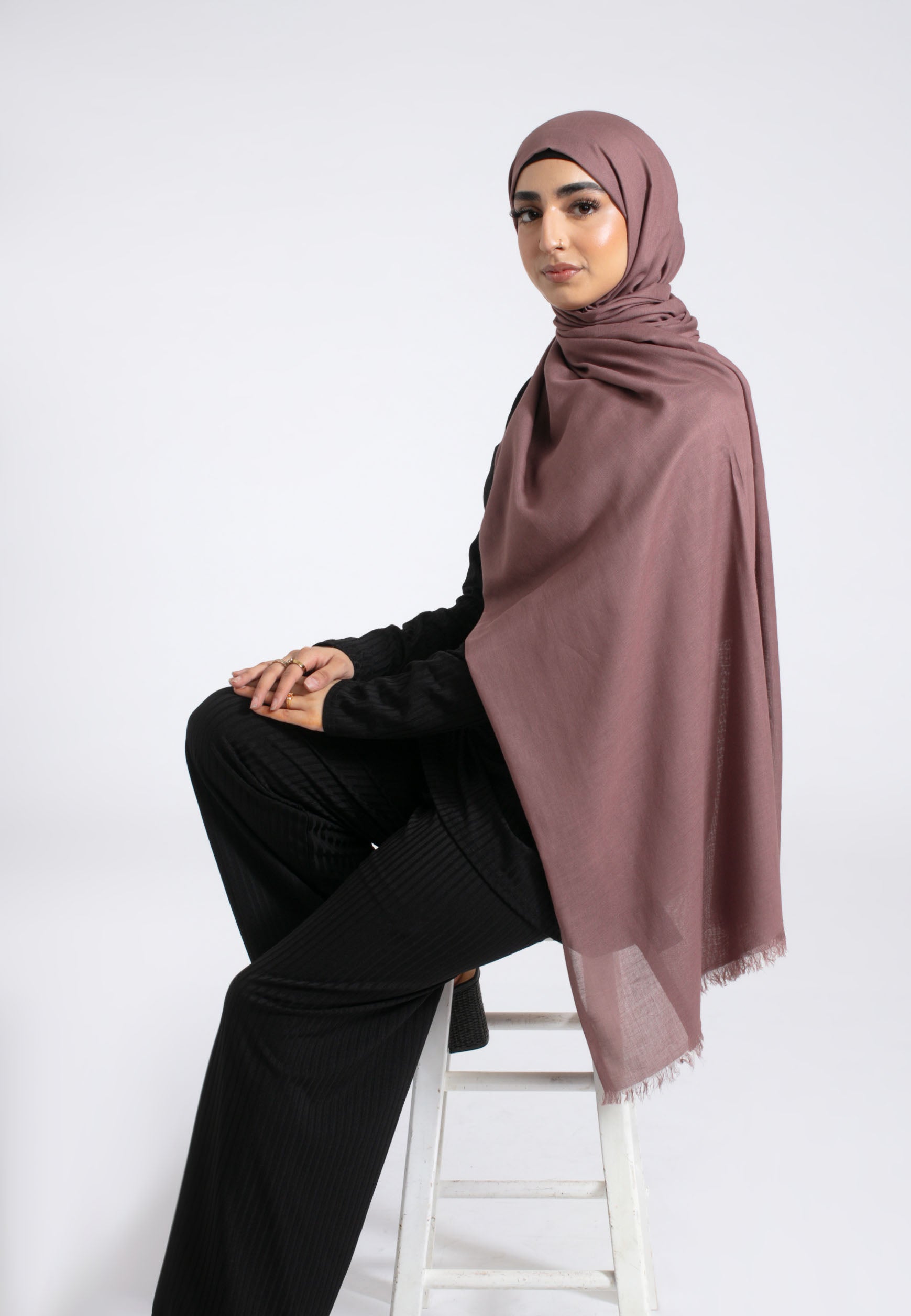 Mauve Modal Hijab - 100% Organic Modal | Hayah Al-Muslimah | Free UK ...