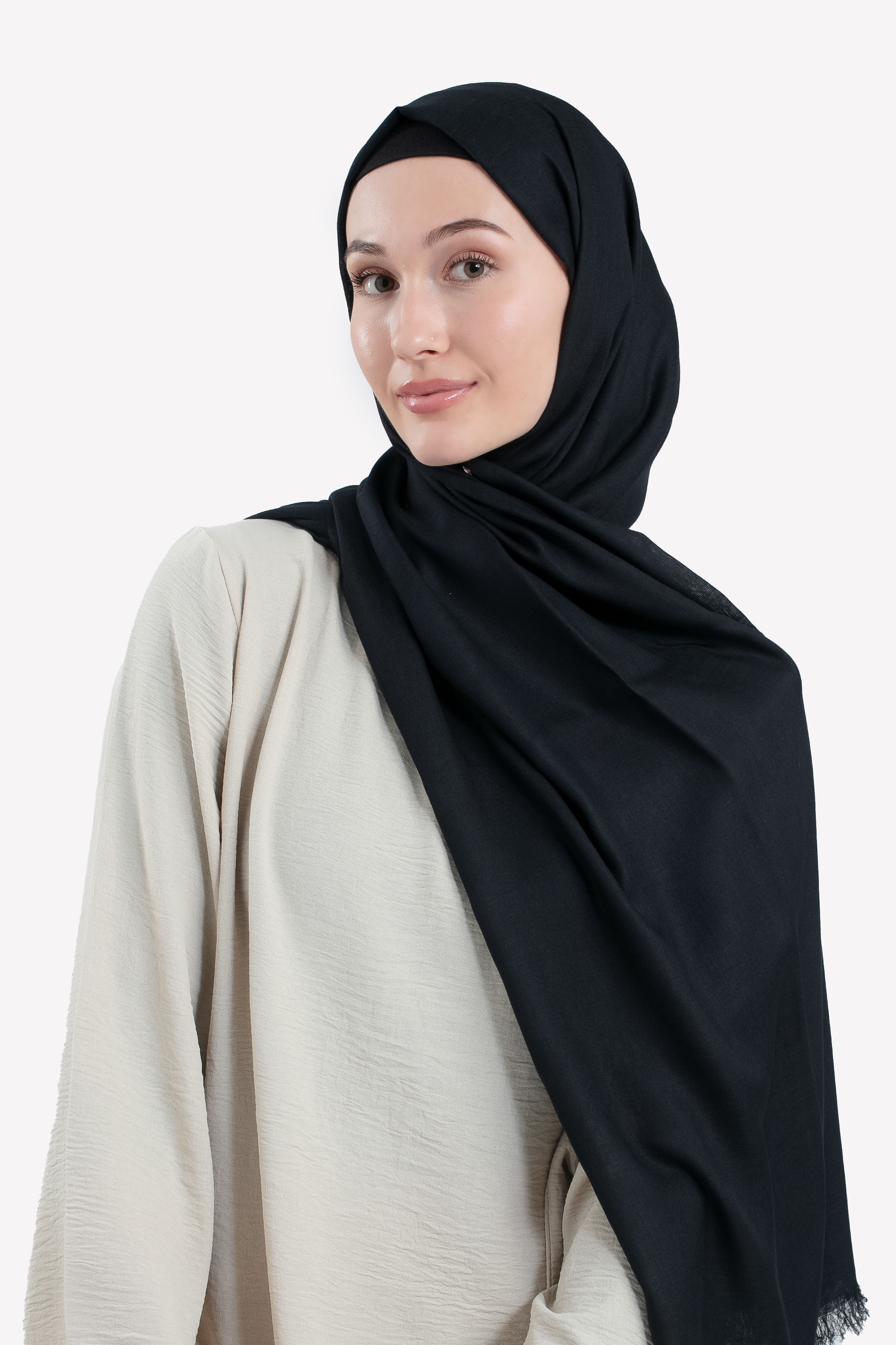 Shop Midnight Modal Hijab - 100% Organic Modal | Hayah Al-Muslimah ...